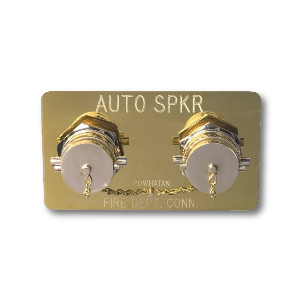 Wall Plate for Double Clapper Siamese Assemblies – Fire Connections