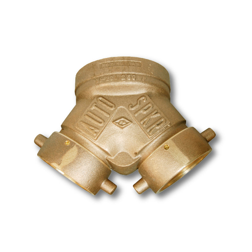 FDC Single Clapper Siamese Dual Female Inlet Brass – Fire Connections