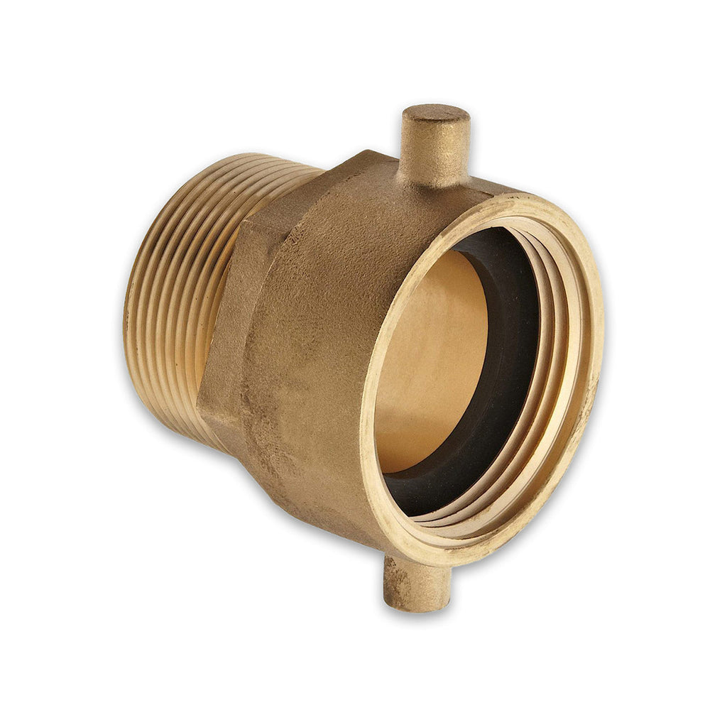 Female (Swivel) x Male (Rigid) Brass Adapter (Pin Lug) – Fire Connections